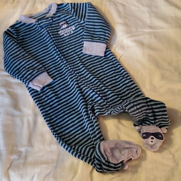 Carter's | One Pieces | 6m Zip Up Terry Clothfooted Pajamas | Poshmark